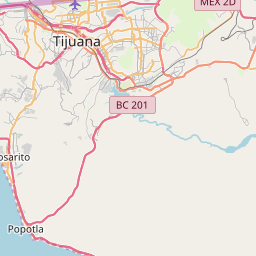 Mapa de Tijuana, Baja California