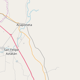 Mapa de Acaponeta, Nayarit