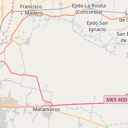 Mapa de Matamoros, Coahuila