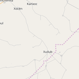 Mapa de Chemax, Yucatán