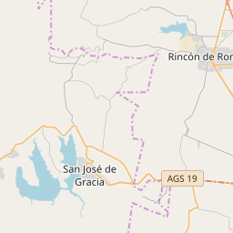 Mapa de Rincón de Romos, Aguascalientes
