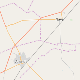 Mapa de Allende, Coahuila