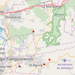 Mapa de la delegación Tlalpan, Distrito Federal