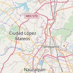 Mapa de Texcoco, Estado de México