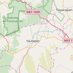 Mapa de Yautepec, Morelos