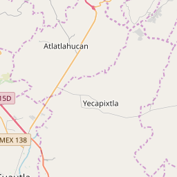 Mapa de Yautepec, Morelos