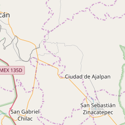 Mapa de Tehuacán, Puebla