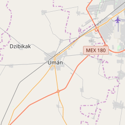 Mapa de Umán, Yucatán