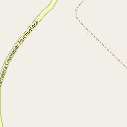 Mapa de Coyotepec, Estado de México