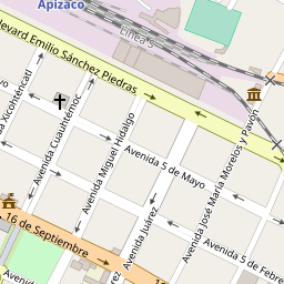 Mapa de Apizaco, Tlaxcala