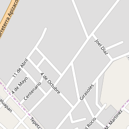 Mapa de Apizaco, Tlaxcala
