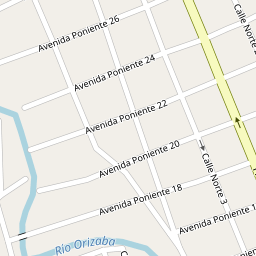 Mapa de Orizaba, Veracruz
