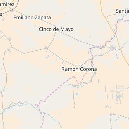 Mapa de Sombrerete, Zacatecas