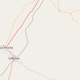 Mapa de Sabinas, Coahuila