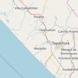 Mapa de Tapachula, Chiapas